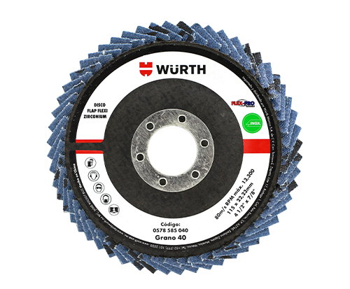 DISCO FLAP FLEXI ZIRCONIUM G-40 | 00578 585 040 | Würth México